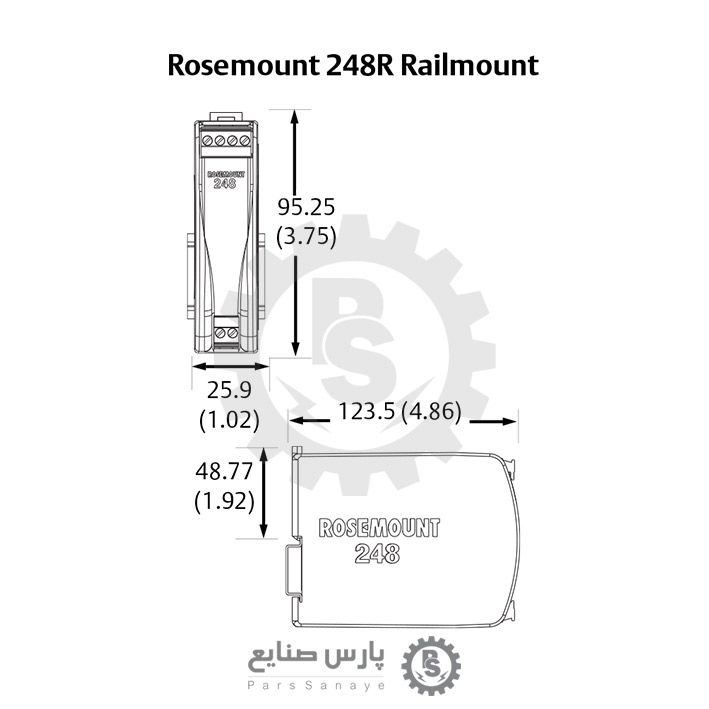 ترانسمیتر ریلی Rosemount مدل 248 - پارس صنایع